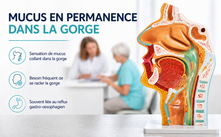 Mucus dans la gorge en permanence : causes, couleur et traitements ...